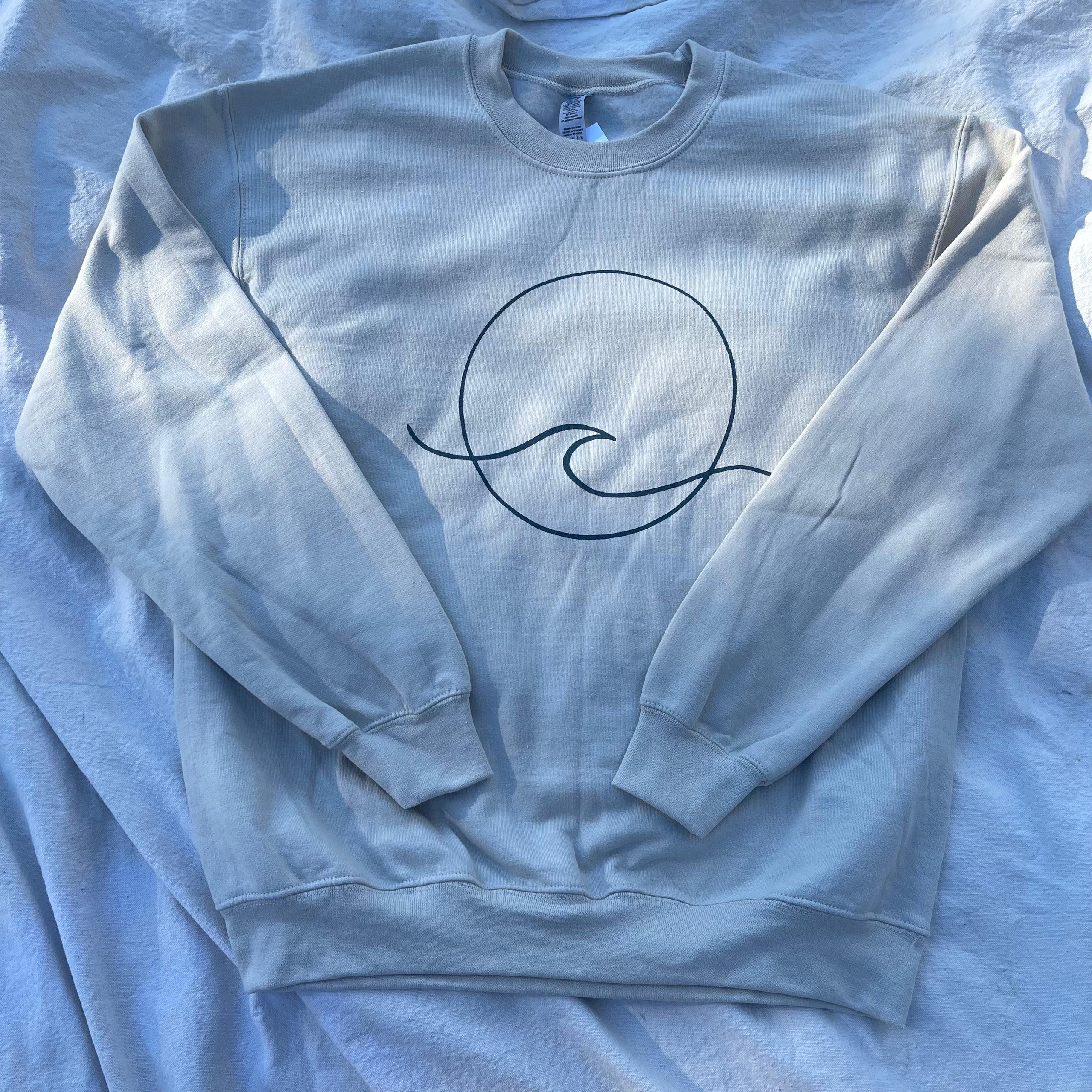 Simple Wave Crewneck | ARTichoke Boutique - Cape Cod